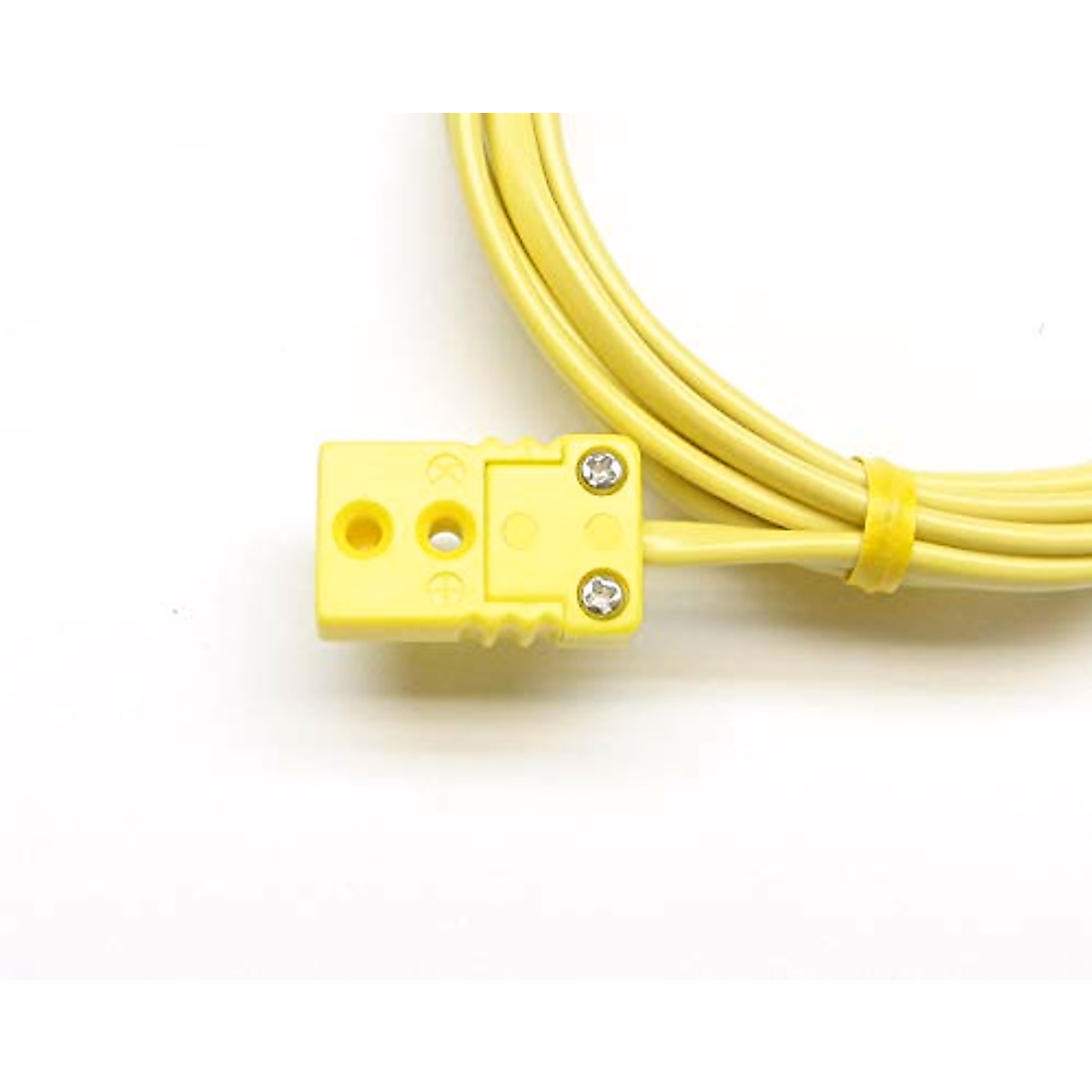 K-Type Thermocouple Extension Cable Wire with Miniature Mini Type K Thermocouple Connectors 3 ft (= 1 Yard) Long
