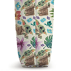 Star Wars The Mandalorian Grogu Tropical Print Tote Bag