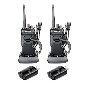 Retevis RT48 Waterproof Walkie Talkie,2 Way Radio Long Range,Military Grade,Hands-Free,Emergency Alarm,Rugged,Squelch,Walkie Talkies with Earpiece for Hunting (2 Pack)