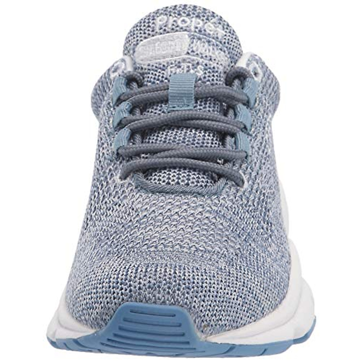 Propét Womens Stability Fly Sneaker, Denim/White, 13 X-Wide US