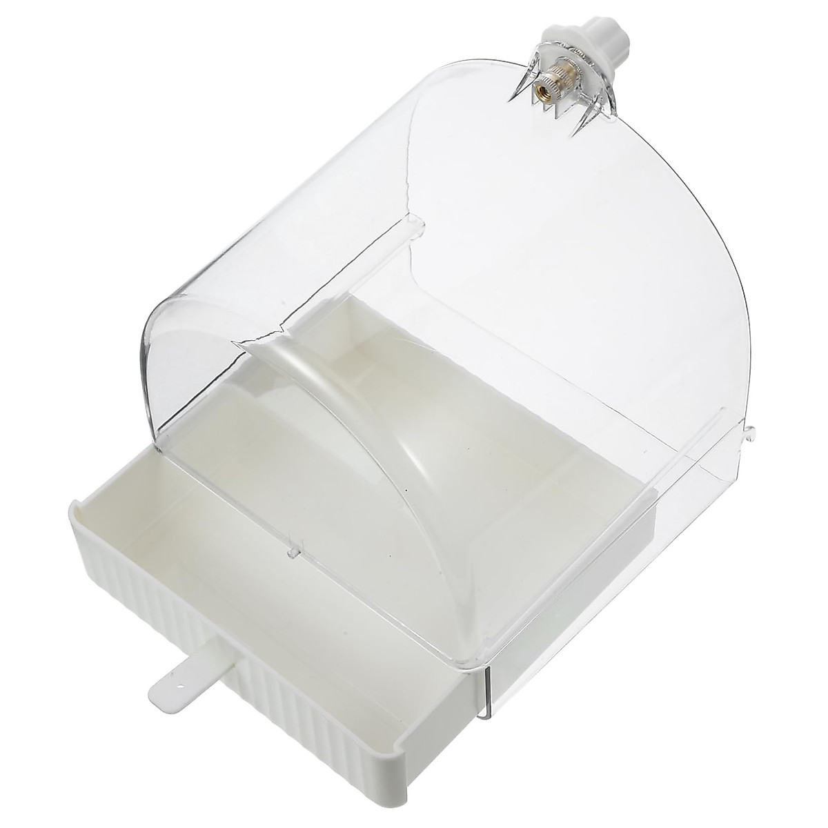 BESPORTBLE Parrot Bath Tub Birdie Small Bird Showering Basin Birds Supply Small Bird Showering Cube Bird Bathing Basin Bird Bath Basin Bird Cage Bathtub Bird Bath Cube Bird Bathtub Abs White