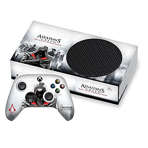 Head Case Designs Officially Licensed Assassin's Creed Cover Art Brotherhood Graphics Matte Vinyl Sticker Gaming Skin Decal Cover Compatible With Xbox Series S Console and Controller Bundle