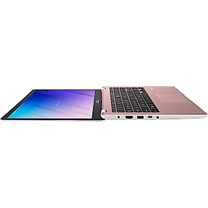 ASUS 2022 E410 14" Thin Light Business Student Laptop Computer, Intel Celeron N4020 Processor, 12Hours Battery, Webcam, Zoom Meeting, Win11 + 1 Year Office 365, Rose Gold (584GB Storage)