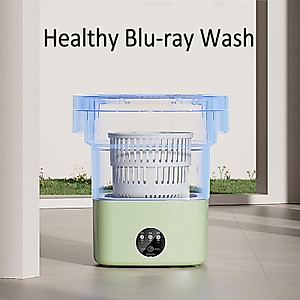bofnold Portable Washing Machine, Mini Washing Machine Foldable, 15l Large Capacity, for Camping, Rv, Travel, Small Spaces, Lightweight and Easy to Carry (Color : Blue)