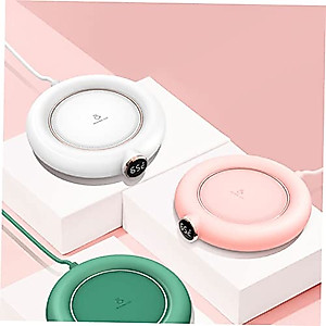 Luxshiny 1pc Coaster USB Coffee Warmer Cup Warmer Electronic Coffee Cup Warmer Heater Coaster Tray Pad Warmer Insulation Cup Heater USB Heating Coaster Coffee Mug Warmer Office Warm Pad