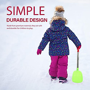 Sewroro Beach Shovels Beach Shovels 2pcs Shovels Toys Beach Snow Toys Shovels Sand Shovel Plastic Snow Shovels for Outdoor Garden Backyard Beach Snow(Random Color) 50cm Kids Snow Shovel Snow Pusher