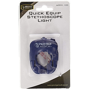 Prestige Medical Quick LED Light Equip Stethoscope, Black, 0.55 Ounce