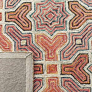 SAFAVIEH Aspen Collection 8' x 10' Pink / Orange APN260U Handmade Boho Wool Area Rug