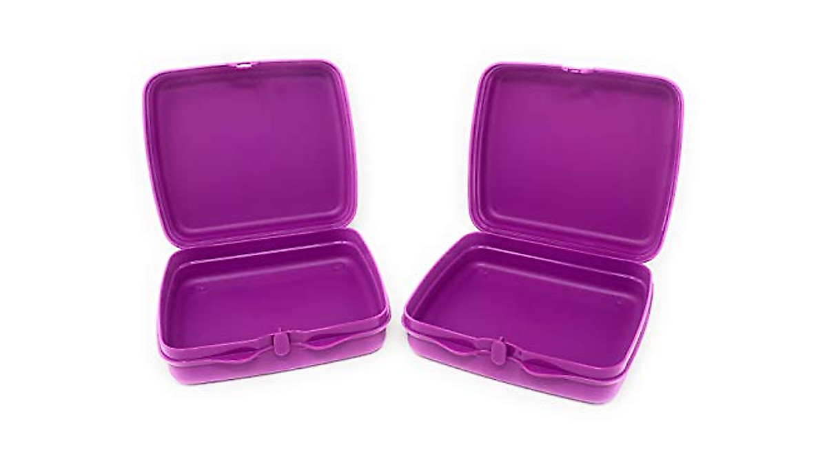 Tupperware Purple Sandwich Keeper Set - Easy & Durable