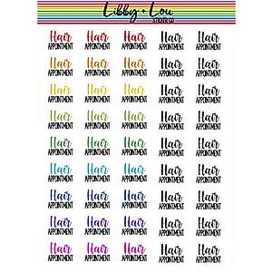 Hair Appointment Planner Stickers | Libby and Lou Sticker Co
