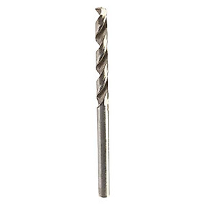 Auniwaig 10pcs Twist Drill Bit, 2.5mm HSS-6542 Straight Shank Drill Bit- 135° Tip, for Metal, Steel, Wood, Plastic, Copper, Aluminum Alloy, Stainless Steel Silver