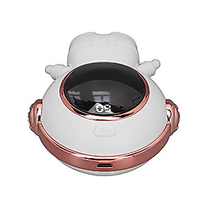 Mini Warmer, Heater Rechargeable Pocket, Portable USB Digital Fast Heating Electric for Winter, Black and White (White)