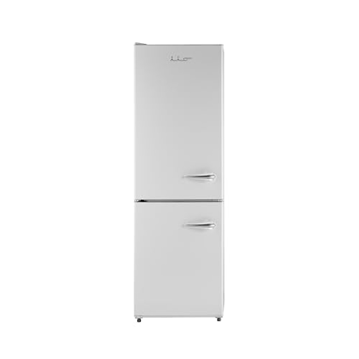 iio Retro Refrigerator With Bottom Freezer - Full Size 24 Inch Wide 11 Cu Ft - Frost Free, Fast Cool, 360° Multiflow Cooling, Space Saving, Environmentally Friendly (Left Hinge, White)