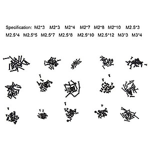 Truong HOT 300pcs/set Laptop Screws Set Kits 15 Size Notebook Computer Repair Screw Set for IBM HP Toshiba Sony DELL Samsung
