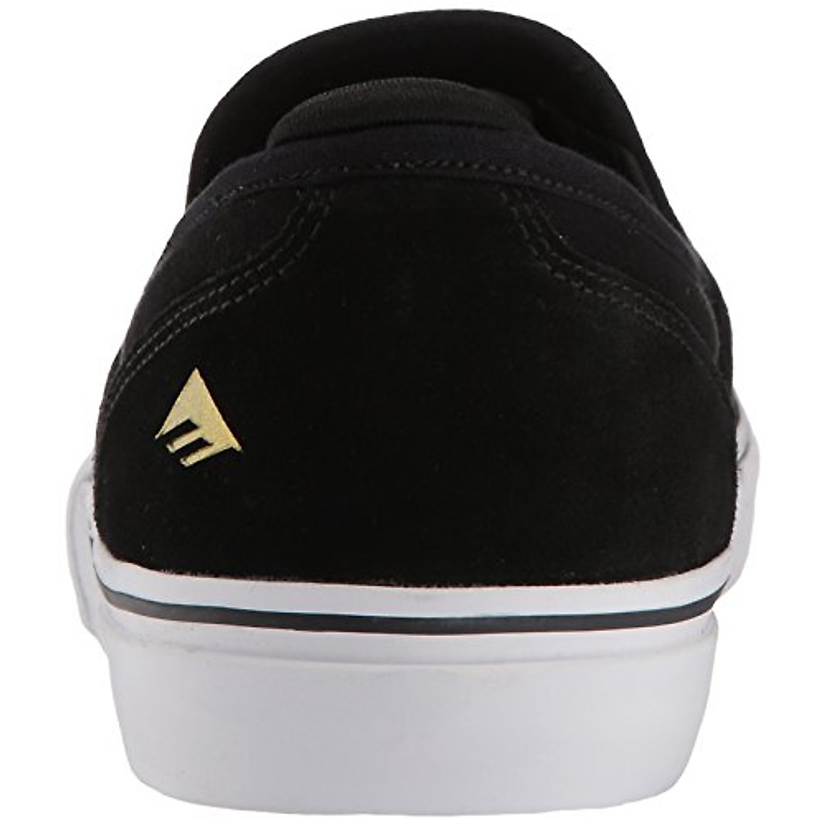 Emerica mens Wino G6 Slip-on Skate Shoe, Black/White/Gold, 9.5 US
