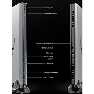 MINISFORUM NUCX I7 Mini Gaming PC Intel Core i7 11800H 32GB DDR4 1TB SSD NVIDIA GeForce RTX 3070 Mini Desktop Computer, 1 X HDMI & 1 X Thunderbolt 4,3X USB3.2, Wi-Fi 6, BT5.2