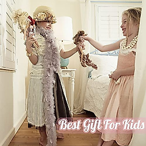 28 PCS Handmade Doll Clothes and Accessories for Barbie Including 1 Fashion Dress 2 Party Dress 3 Outfits Tops and Pants 10 Pair of Shoes 12 Accessories in Random for 11.5 Inch Dolls