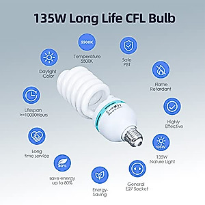 Softbox Lighting Kit, skytex Continuous Photography Lighting Kit with 2x20x28in Soft Box | 2x135W 5500K E27 Bulb, Photo Studio Lights Equipment for Camera Shooting, Video Recording