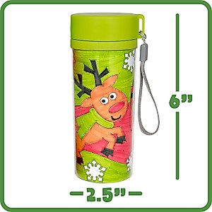 READY 2 LEARN Christmas Crafts - Design Your Own Travel Mugs - Set of 2 - Christmas Crafts for Kids - Reusable 11 oz Water Bottles - BPA Free