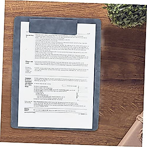 Ciieeo 4pcs Folder Board Exam Paper Base Folder Organizer Paper clipboard Office Clip Boards Stationery Document Holder Metal clipboard Clips Paper File Base pu Business a4 Splint