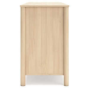 Signature Design by Ashley Cabinella Casual 6-Drawer Dresser with Safety Stop, Light Brown