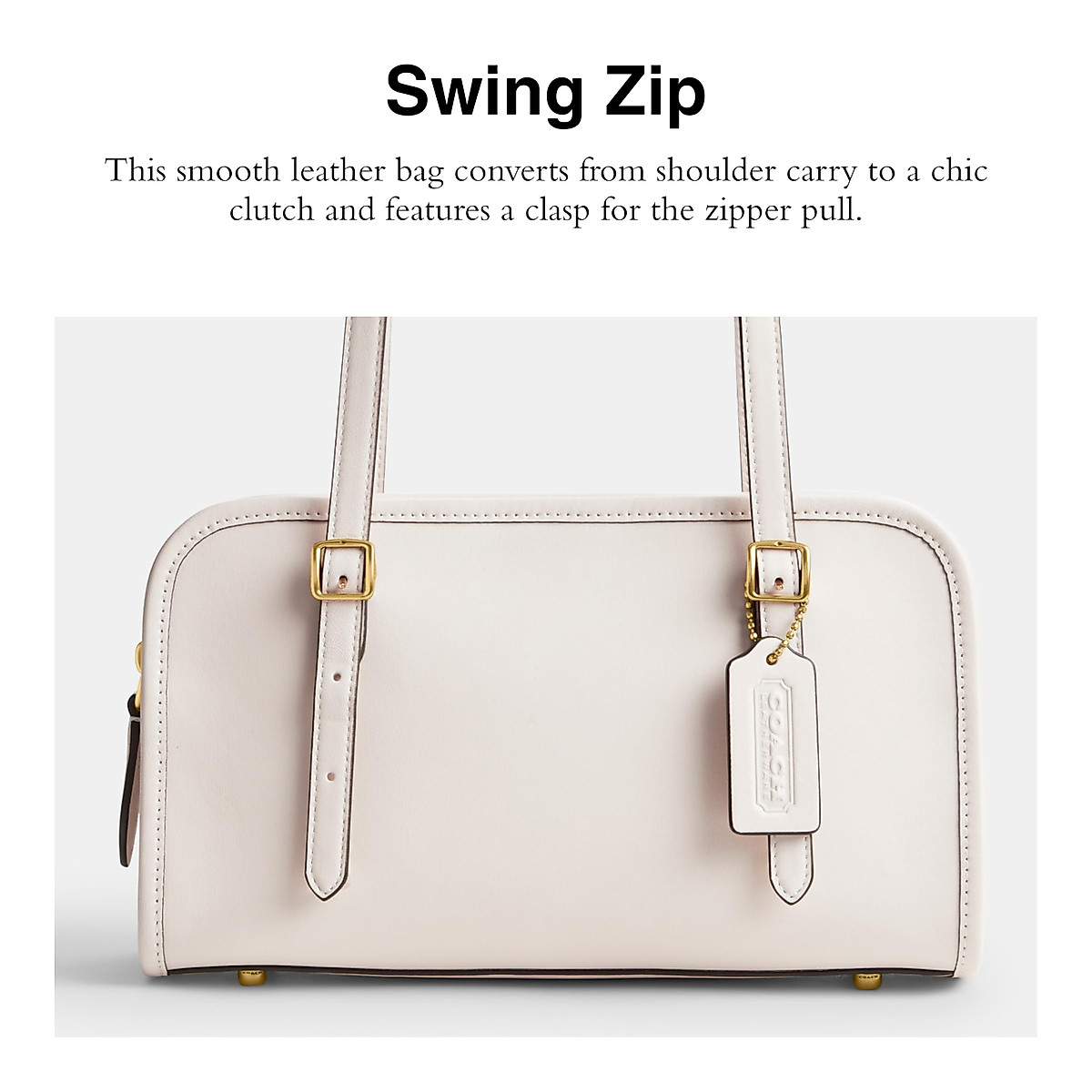 Coach Swing Zip, Chalk