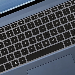 Keyboard Cover for Microsoft Surface Laptop 6/ Surface Laptop 5/Surface Laptop 4 13.5" 15" Laptop, Surface Laptop Studio 2 (2023), Surface Laptop Studio 14.4" Keyboard Protective Cover Skin-Black