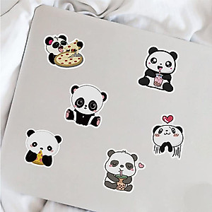 Panda Stickers |50 Pcs Panda Waterproof Vinyl Decals for Water Bottles Laptop Luggage Cup Computer Mobile Phone Skateboard Guitar Helmet Snowboard Décor