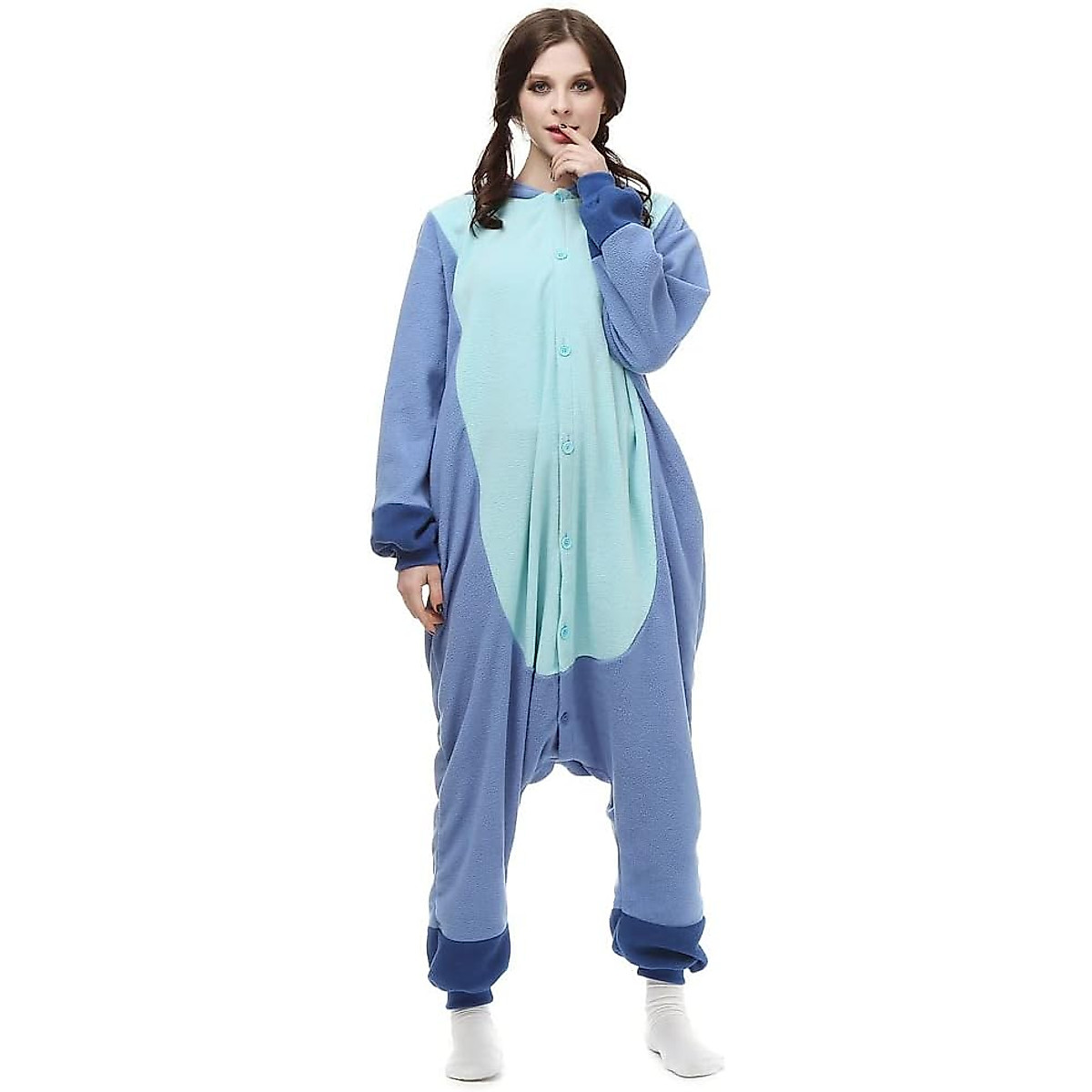 Christmas Adult Stich Onesie Animal Pajamas Cosplay Costumes Party Wear