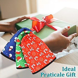 Reusable Iced Coffee Sleeve for Cold Drink Cups, Neoprene Insulator Cup Cover Holder Compatible with Starbucks Dunkin McDonalds Coffee - 3mm Thick (Large Size 30-32oz,Christmas hats style)