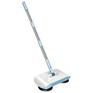 Broom with Dustpan Combo Set Hand Push Sweeper Household Lazy Three-in-one Suction Sweeper Cleaning Machine Floor Stall Broom Set Dust Pan and Broom Set Cleaning Tools Apartment Home Essentials