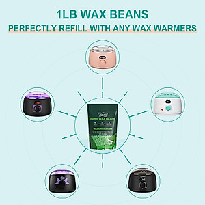 2.5lb+1lb Aloe Hard Wax Beads For Hair Removal At Home For Sensitive Skin Face Leg Eyebrow