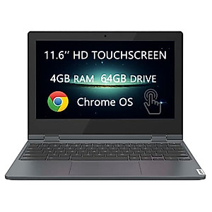 2023 Newest Flex 3 Chromebook Spin 2-in-1 Convertible Touchscreen Laptop for Student & Business by Lenovo, 11.6 inch HD, Intel Celeron N4020, 4GB RAM, 64GB SSD, Webcam, Bluetooth Chrome OS, Abyss Blue
