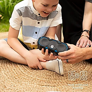 Altec Lansing IMW479 Mini LifeJacket Jolt Heavy Duty Rugged Waterproof Ultra Portable Bluetooth Speaker up to 16 Hours of Battery Life, 100FT Wireless Range and Voice Assistant (Royal Blue)