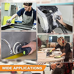 POLIWELL 6 Inch (150mm) 100 Pack Assorted Grit (320-10000), High Performance Waterproof Hook & Loop Sanding Discs, Heavy Duty Silicon Carbide Sandpaper for Wet/Dry Sanding Grinder Polishing