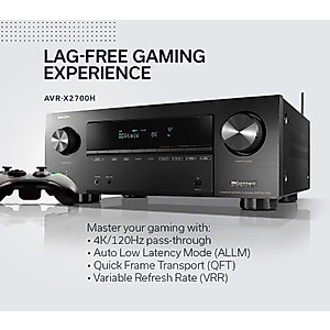 Denon AVR-X2700H 8K Ultra HD 7.2 Channel (95 Watt X 7) AV Receiver 2020 Model - Built for Gaming, Music Streaming, 3D Audio & Video, Alexa + HEOS