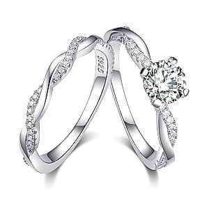 ZLAEBL 1.2CT Round Moissanite Engagement Rings for Women 925 Sterling Silver Bridal Ring Sets Promise Rings for her Wedding Bands for Women (Available in size 6, 7, 8, 9),7