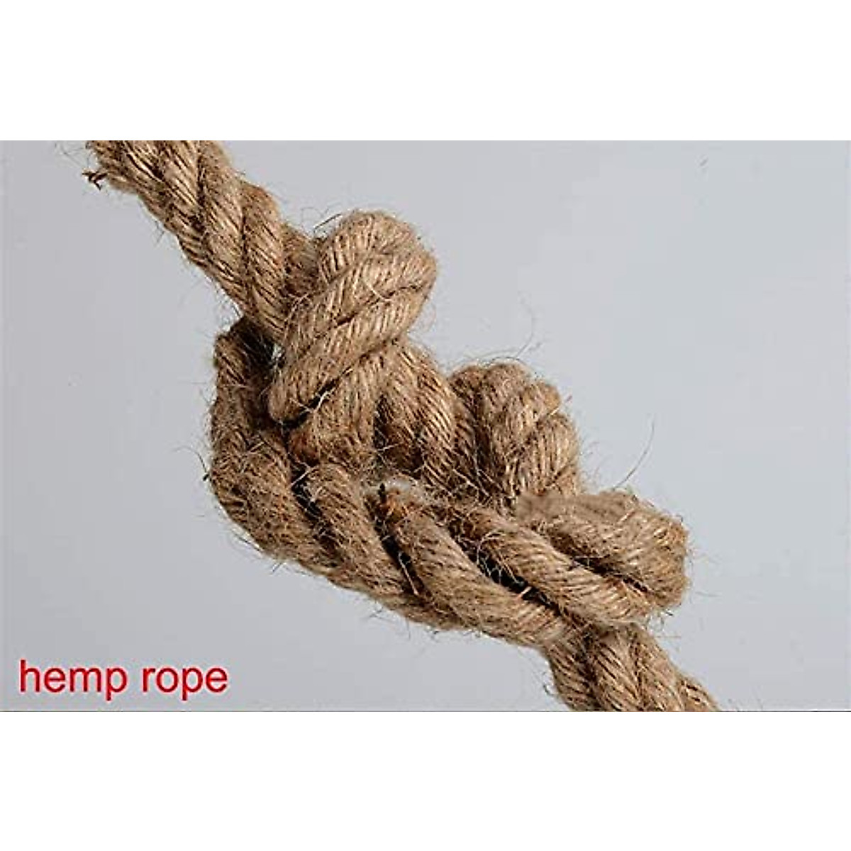 JewOss Chandeliers,Pendant Light Iron Hanging Light+E27 Bulbs Hemp Rope Hanging Chain Glass Lampshade + Living Room Restaurant Bar Cafe Chandelier 30 X 30Cm (Color : 20 * 20cm)