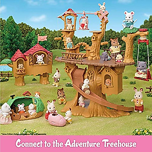Calico Critters Baby Ropeway Park, Collectible Dollhouse Toy with Sweetpea Rabbit Figure Included, Includes park with slide, windmill and gondola