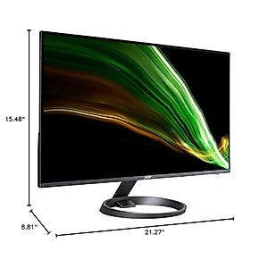 Acer R242Y Ayi 23.8" Full HD (1920 x 1080) VA Monitor | AMD FreeSync Technology | Ultra-Thin | Edge-to-Edge | Zero-Frame | 1ms VRB | 75Hz | HDMI & VGA ports
