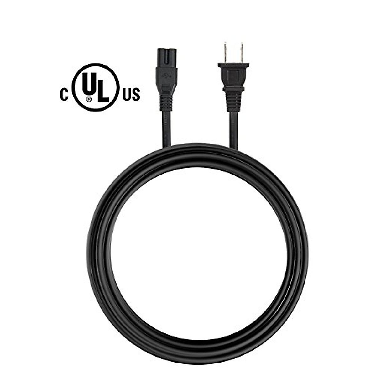 Amazon Basics Replacement Power Cable for PS4 Slim and Xbox One S / X - 12 Foot Cord, Black