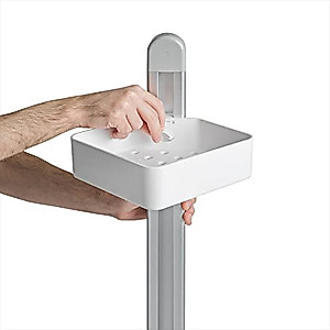 Sharper Image The SpaStudio Nook, Modular Corner Shower Caddy, Adjustable 3 Tier Design with Customizable Fit and Storage