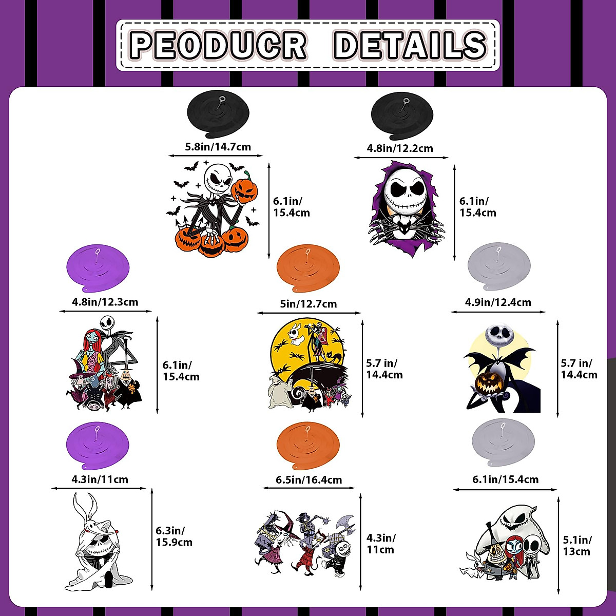 Nightmare Before Christmas Banner Nightmare Before Christmas Birthday Decorations Jack Skellington Birthday Decorations Halloween Birthday Banner for Halloween Birthday Party Decorations Supplies