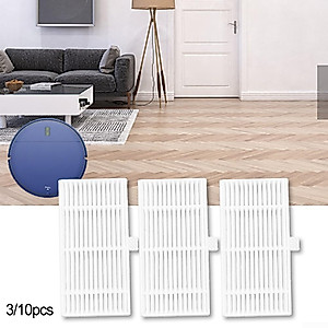 3/10 PCS Filter Replacement Parts Fit For MAMNV BR150/BR151 ZCWA BR150/BR151 ONSON BR150/BR151 GTTVO BR150/BR151 Sweeper Accessories Filter(10PCS)