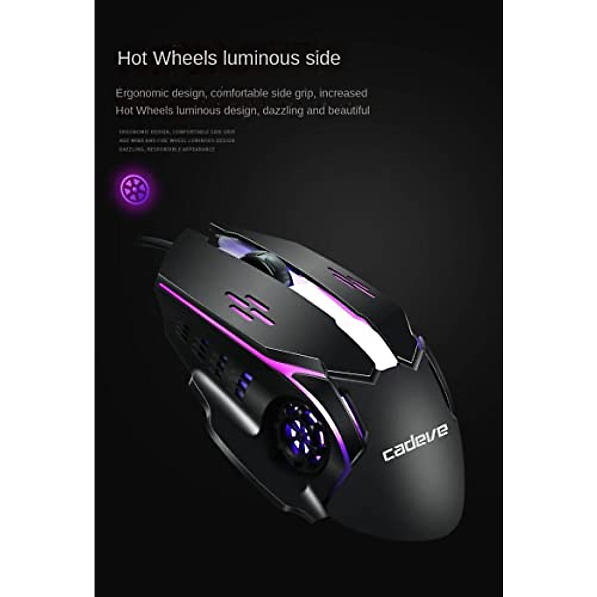 NC Backlit RGB Keyboard and Mouse Combination, Adjustable Breathing Light, Wired Gaming Keyboard, Wrist Rest Keyboard, Adjustable DPI Gaming Mouse, Suitable for Mac, PC and Laptop Gamers (Black)