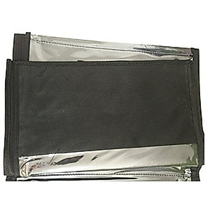 Greenery 6 Pockets Hanging Closet Organizer Clear Easy Accees Anti-dust Cover Handbag Purse Holder Storage Bag Collection Shoes Clothes Space Saver Bag with a Hanging Hook (Black)