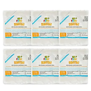 FROG Maintain Non-Chlorine Shock Treatment for Hot Tubs Pack of 6, Quick and Easy Single Dose Shock Treatment Packets, Chlorine and Cyanuric Acid Free, for use in spas up to 600 gallons