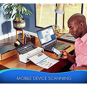 Brother Wireless Portable Compact Desktop Scanner, ADS-1250W, Easy-to-Use, Fast Scan Speeds, Ideal for Home, Home Office or On-the-Go Professionals