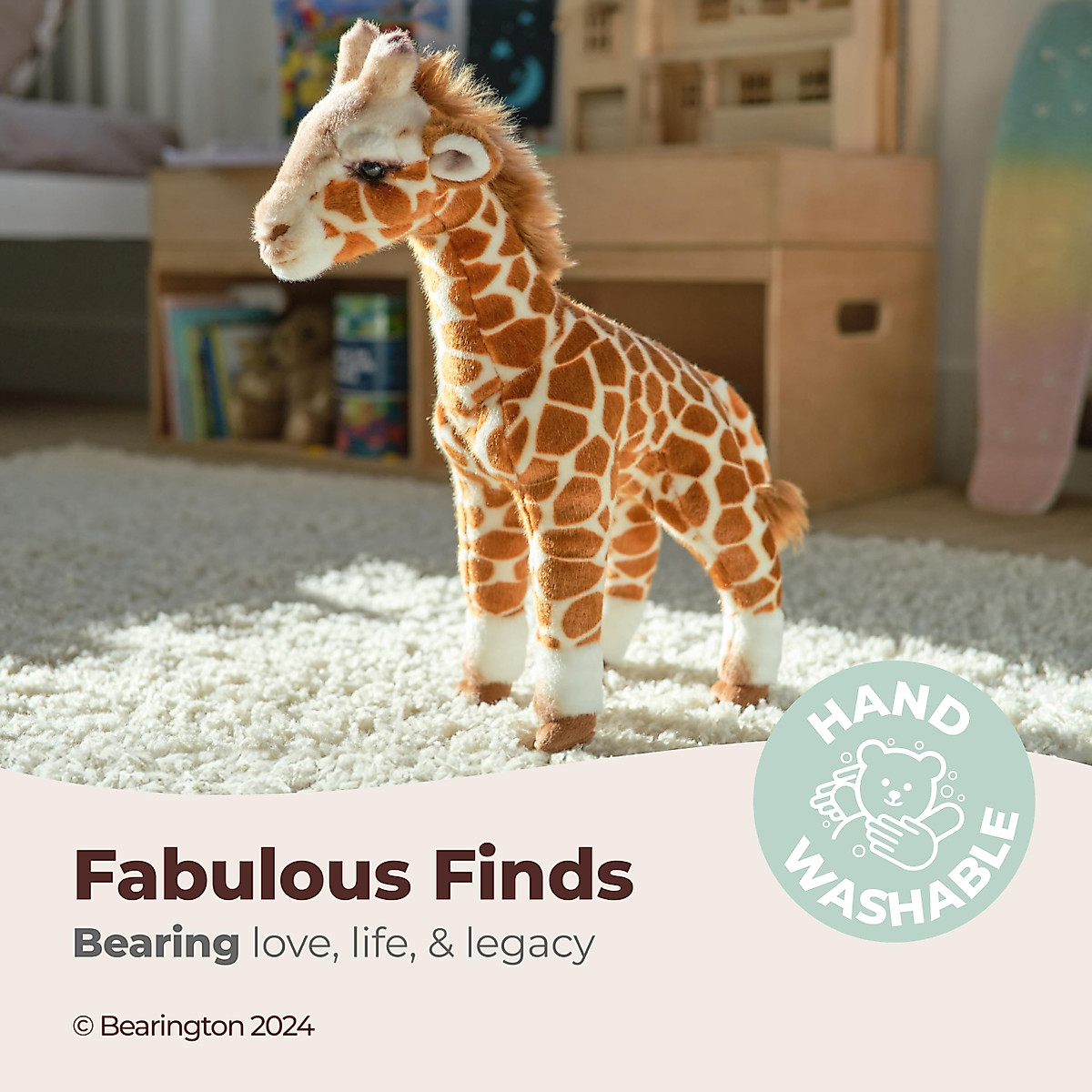 Bearington Twiggie Plush Giraffe Stuffed Animal, 15 Inch