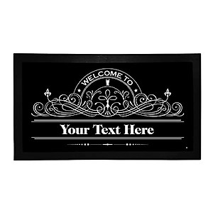 Personalized Bar Runner Mat - Novelty Beer Gifts - Add Your Text - Bar Name